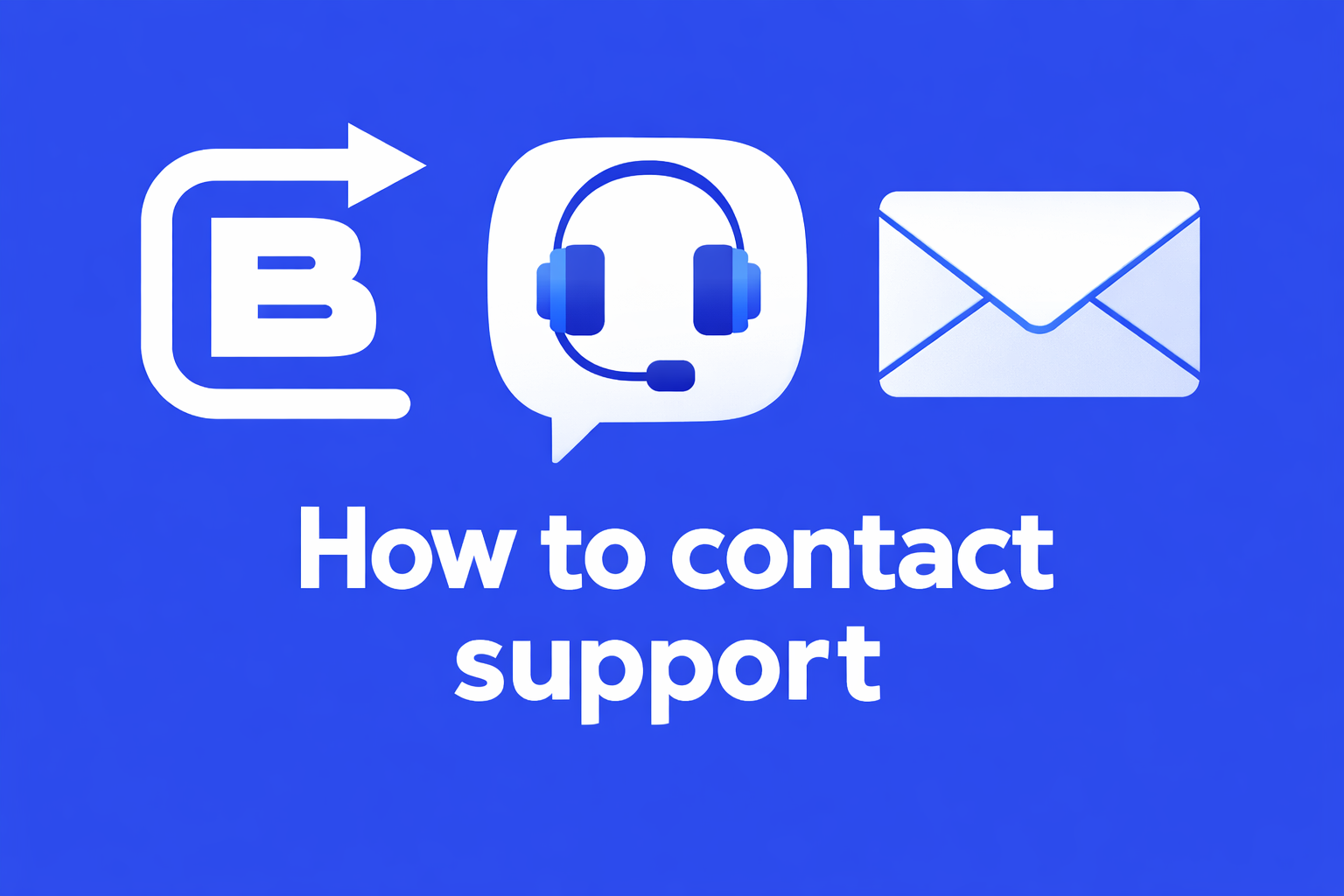 How to contact support